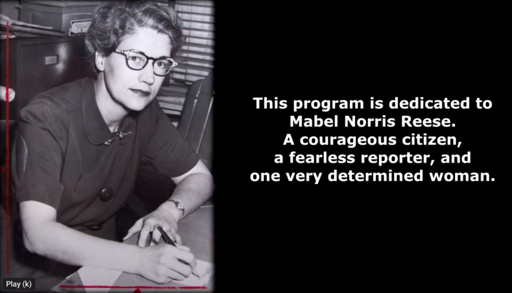 MABEL NORRIS REESE – (352) 383-2679